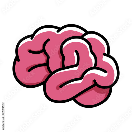 Pink Brain Clipart