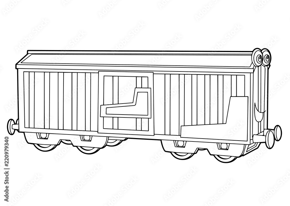 Train Wagon Coloring Pages