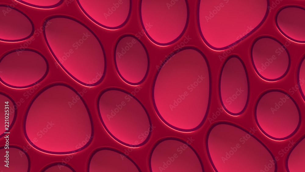 Purple texture background with relief and circles. 3d illustration, 3d ...