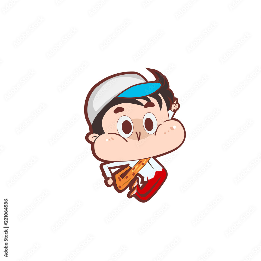 fat boy logo icon Stock Illustration | Adobe Stock