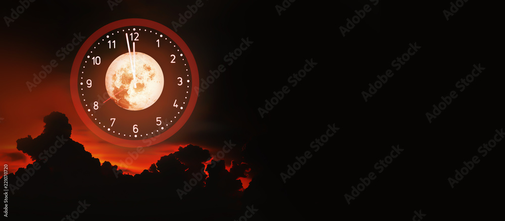Artistic Halloween background on midnight time scary theme with blood ...