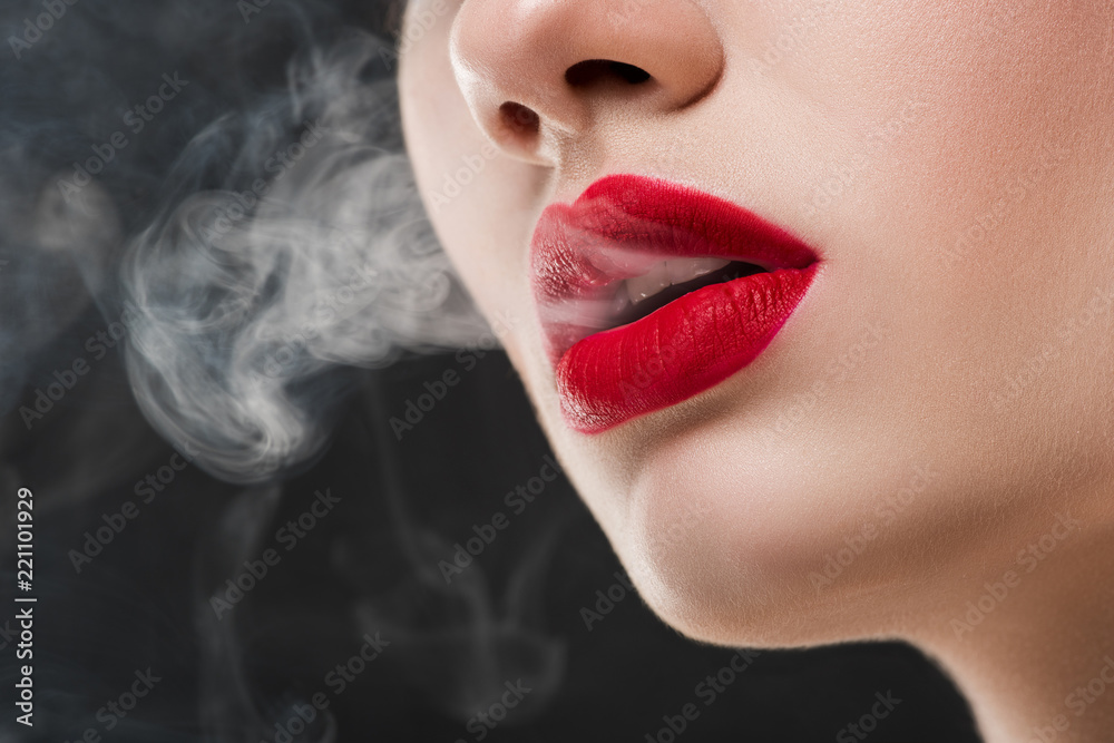 Lips Smoking Photography