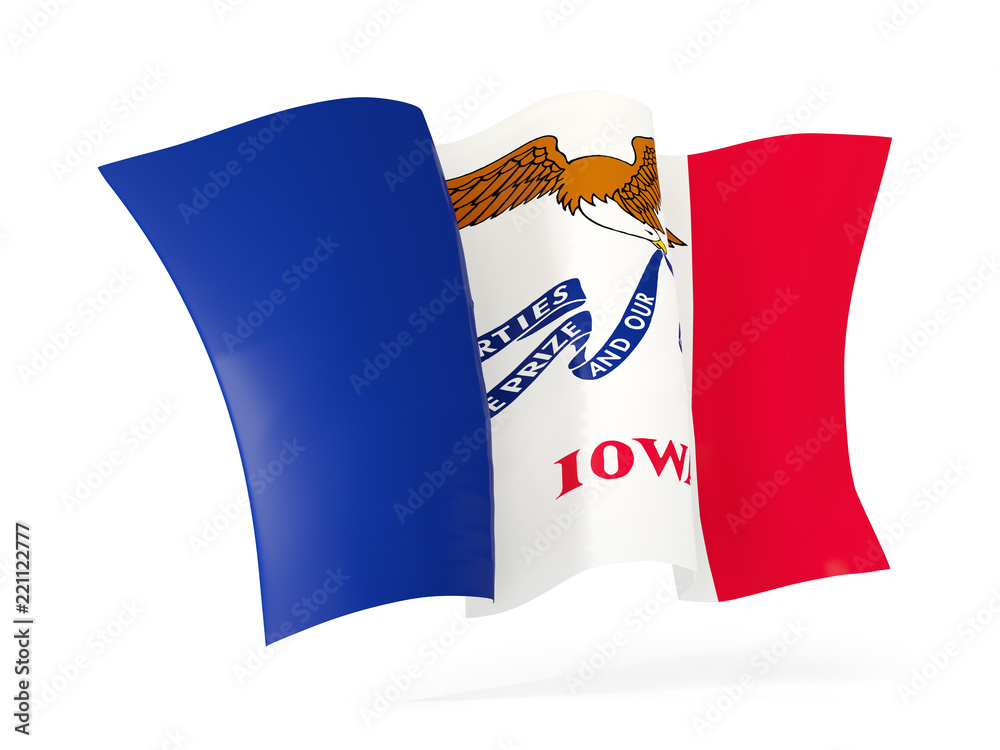 Iowa Flag Waving