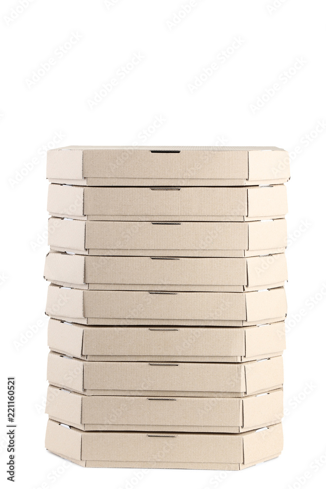 Stacked Pizza Boxes