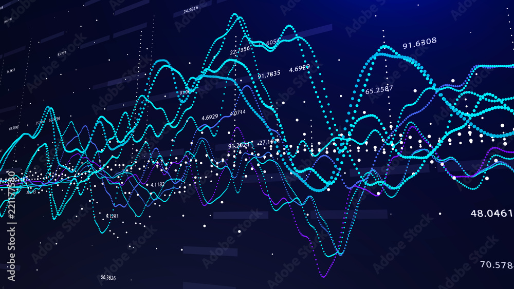Stock market graph investment graph concept 3d rendering. Stock Photo ...