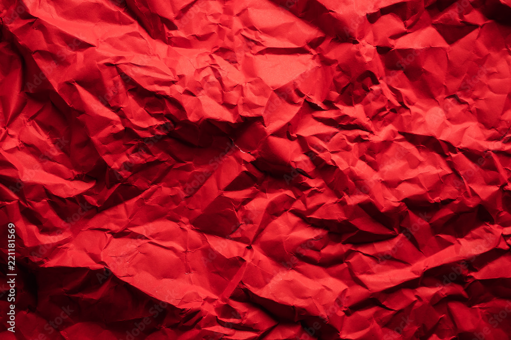 red crumpled paper texture background Stock Photo | Adobe Stock