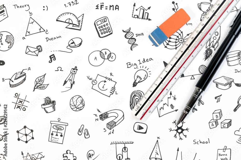 STEM education background concept. STEM - science, technology ...