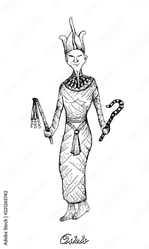 Egyptian God Osiris Drawing