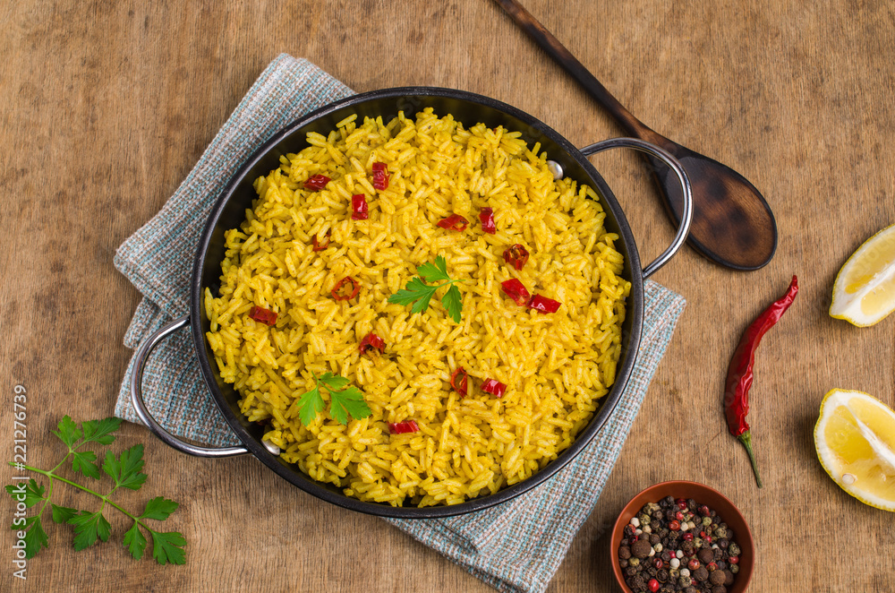 Traditional spicy rice Stock Photo | Adobe Stock