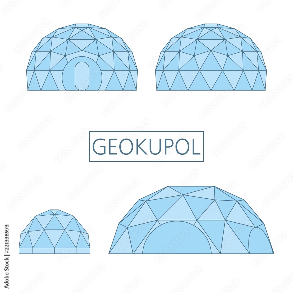 Geokupol, a spherical architectural structure assembled from rods ...