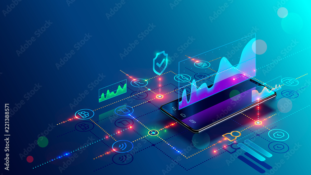 Application of Smartphone with business graph and analytics data on ...