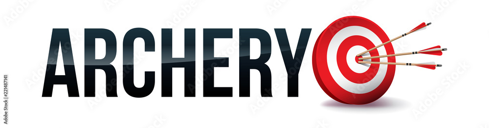Archery Word Art Illustration Stock Vector | Adobe Stock