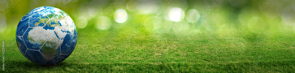Planet Earth world football sport background Stock Illustration | Adobe ...