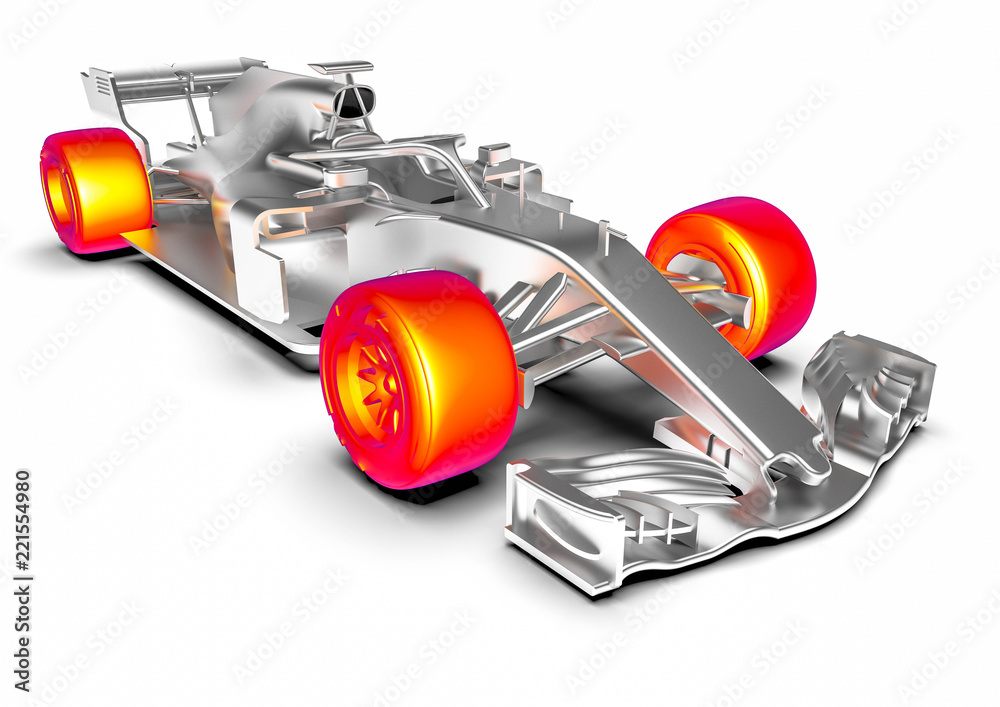 F1 car radiography / 3D render of an F1 car Stock Illustration | Adobe ...