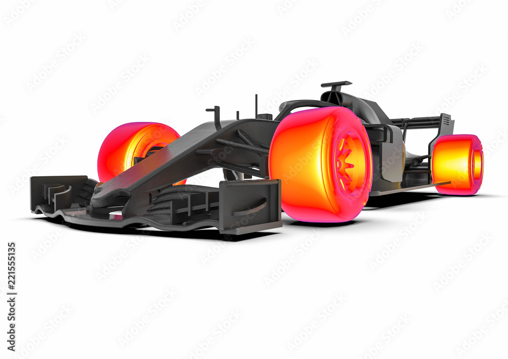 F1 car analysis /3D render of an F1 car Stock Illustration | Adobe Stock