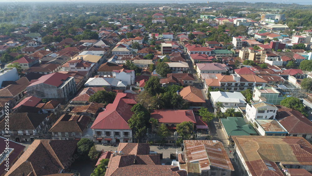 Historic colonial town in Spanish style Vigan, Philippines, Luzon ...