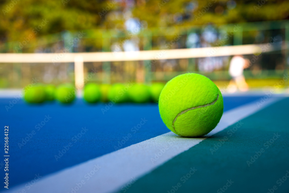 Tennis Ball On Court