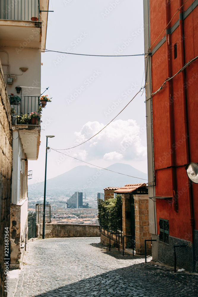 Fotografia do Stock: Beautiful streets and courtyards of Naples ...