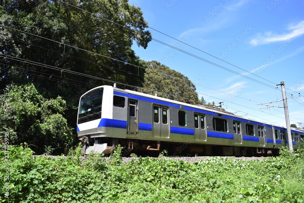 Suburban train of Greater Tokyo Area (JR Joban Line E531 series) Stock ...