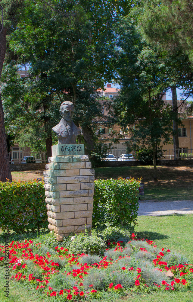 Monument of Nikola Tesla Stock Photo | Adobe Stock