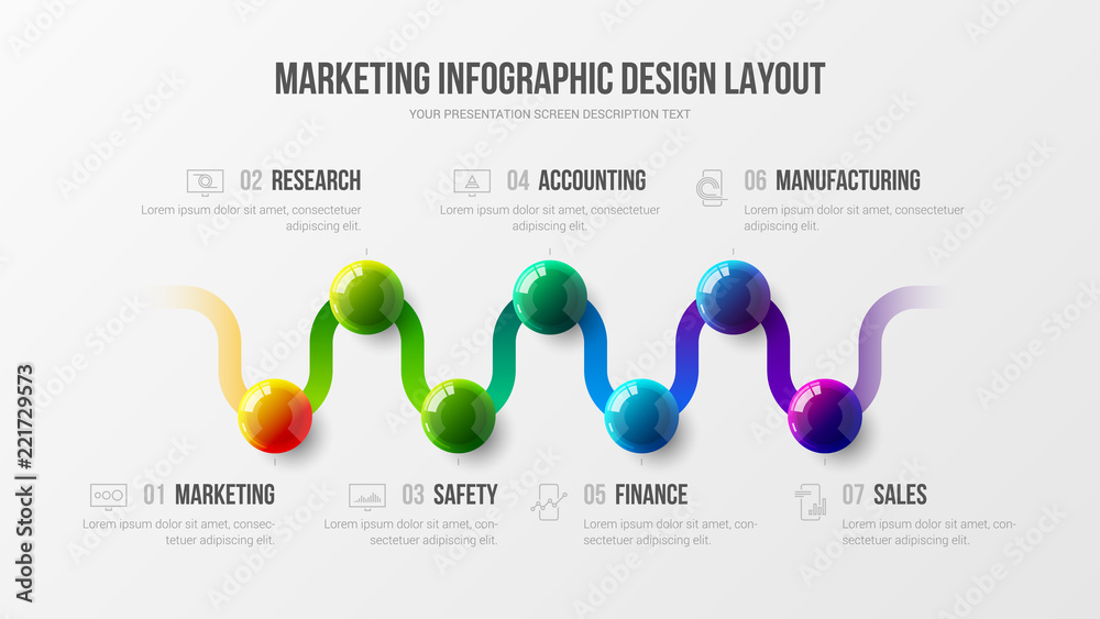 Amazing business infographic presentation vector illustration concept ...
