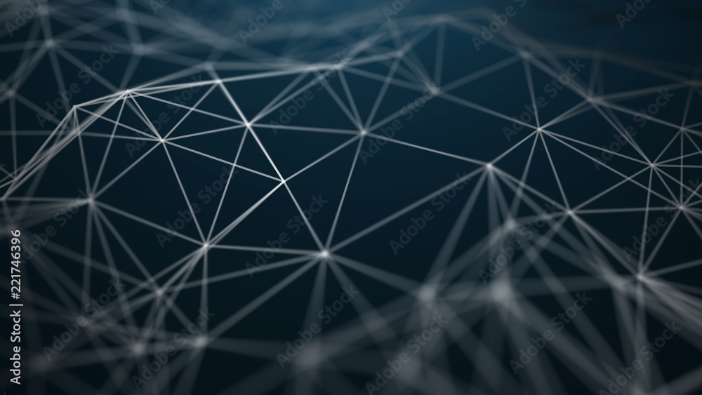 Science background. 3D illustration. 3d rendering. abstract 3D big data ...