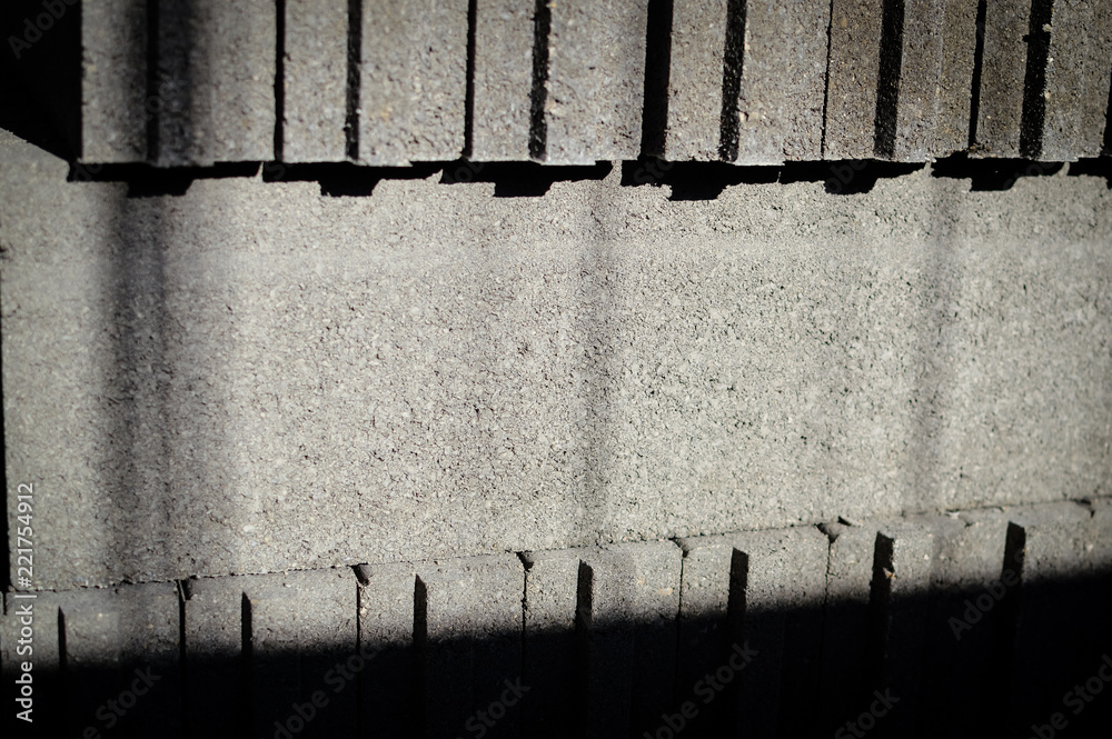Pallet of concrete blocks tiles industrial design building materials ...
