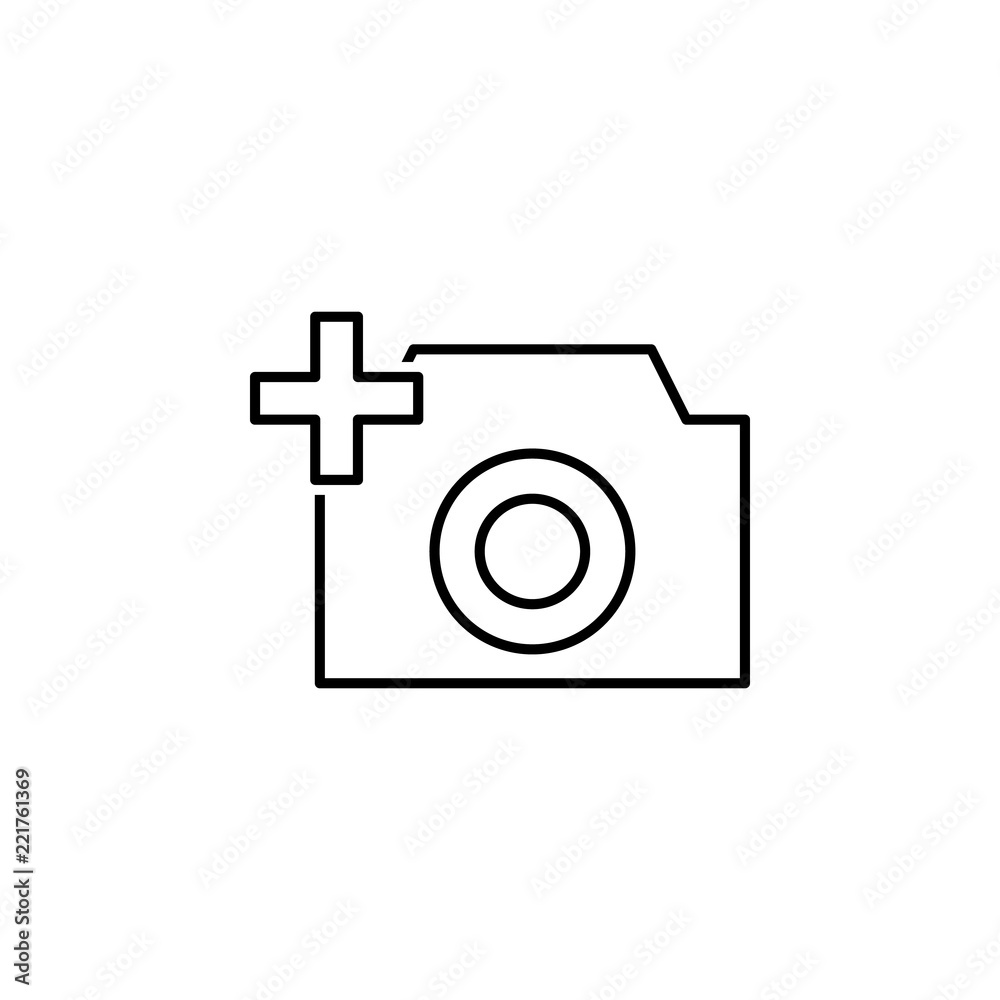 Camera plus sign icon. Element of image sign for mobile concept and web ...