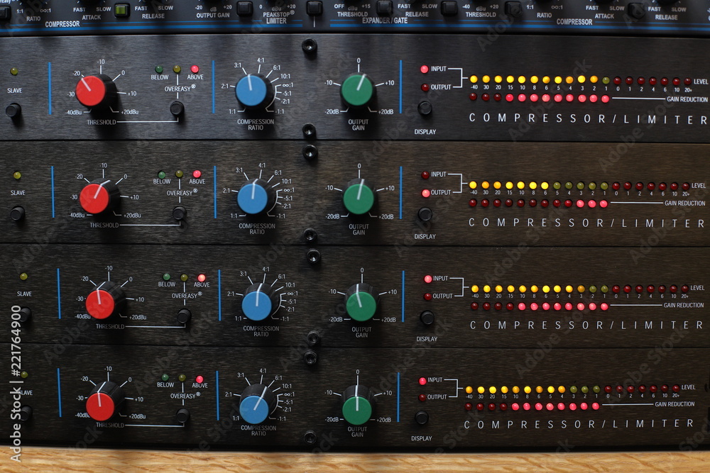 Photo & Art Print Sound compressors used for music production and ...
