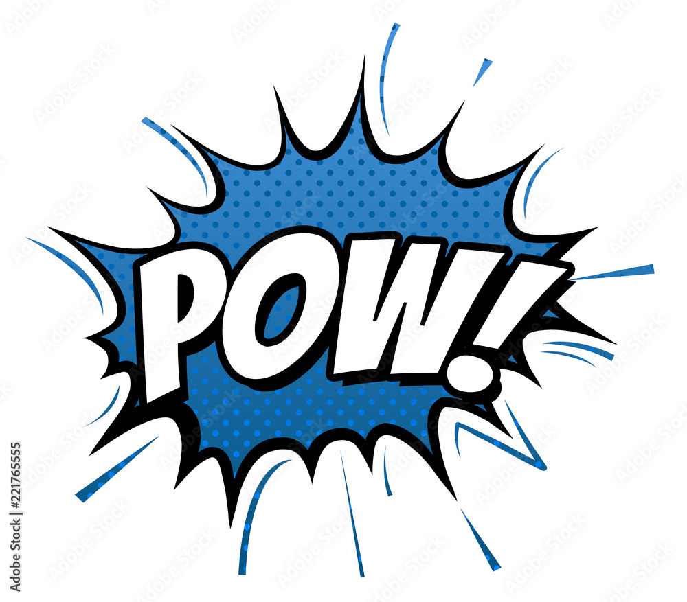 Pow Comic Design Stock Illustration | Adobe Stock