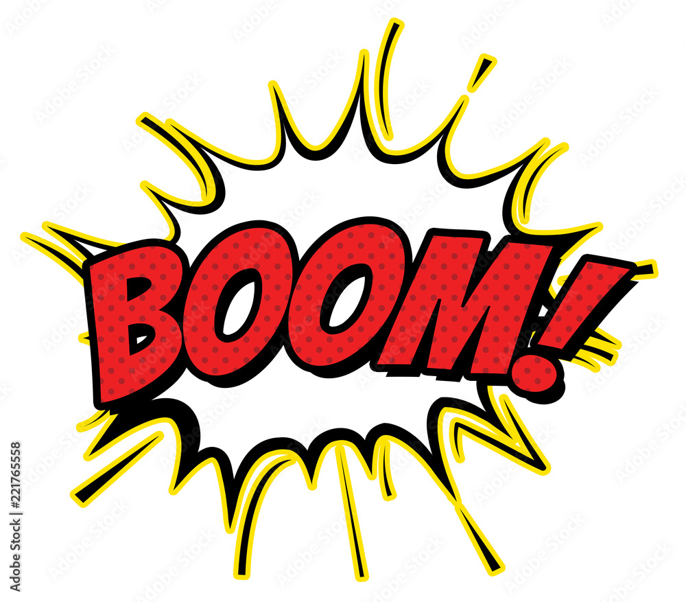 Boom Comic Design Stock Illustration | Adobe Stock