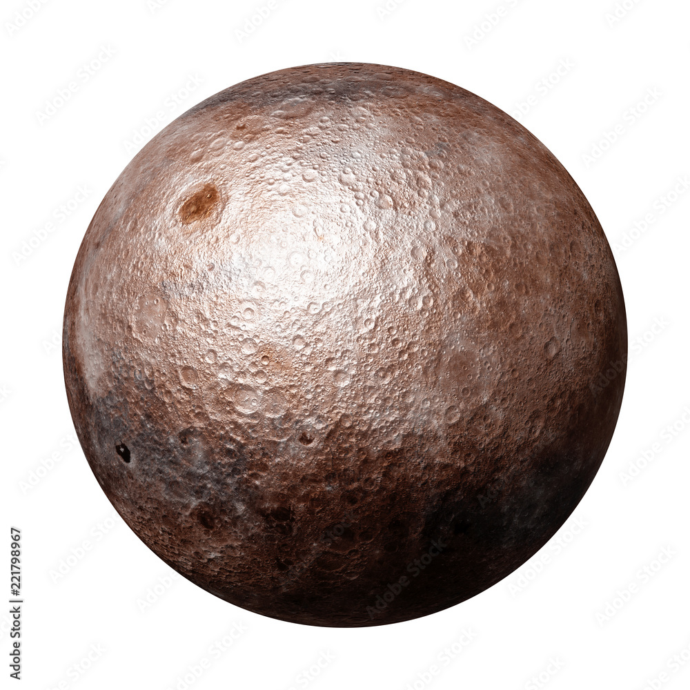 full far side of the Moon isolated on white background Stock ...