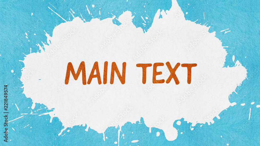 Paint Splash Title Stock Template | Adobe Stock