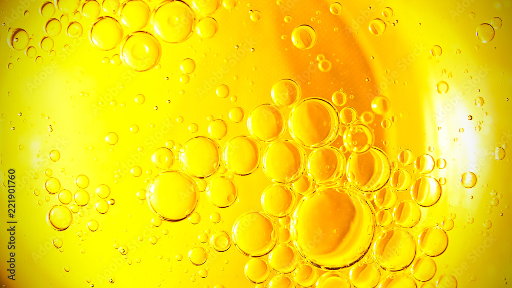 Yellow Bubbles Background