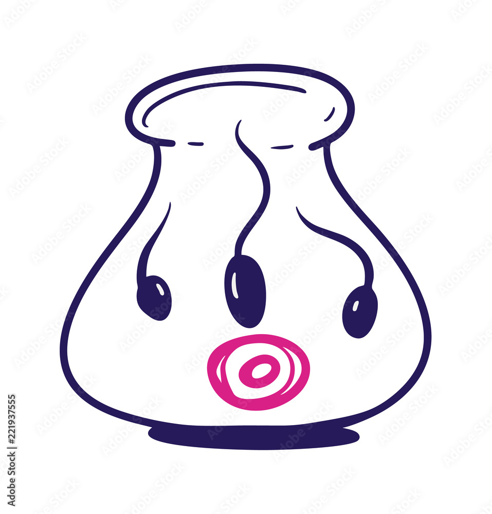 IVF. IN VITRO FERTILISATION. Spermogram. Hand drawn vector illustration ...