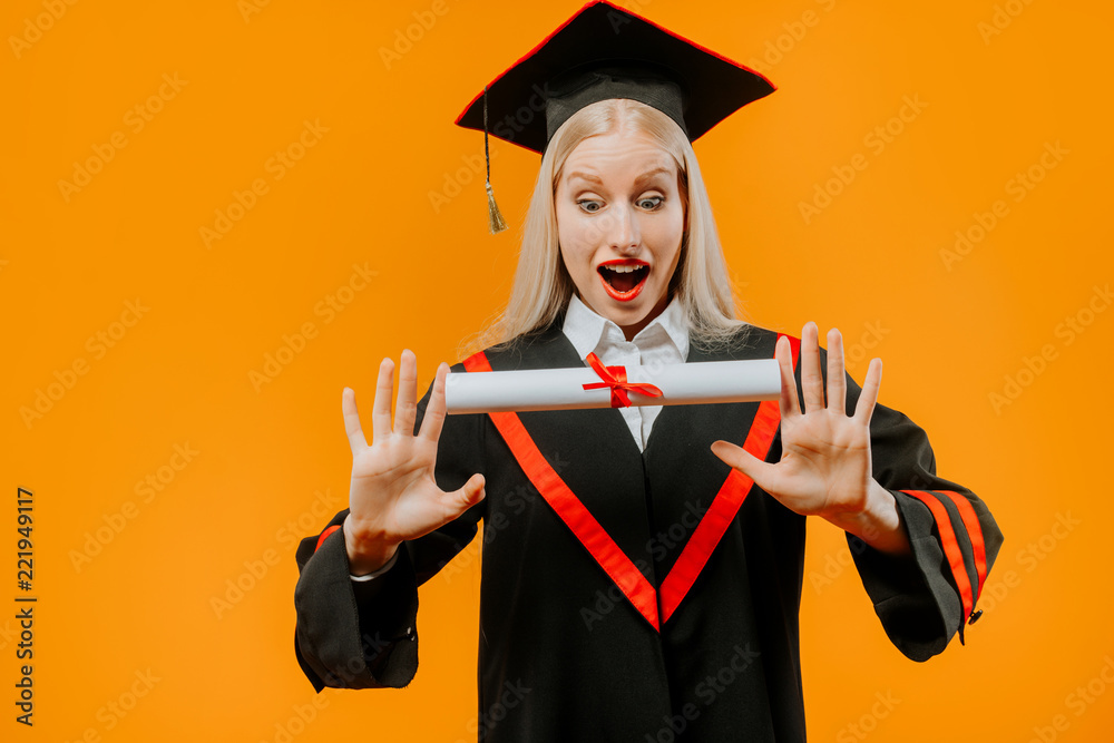 Happy graduate. Graduates of the University .Graduation Ceremony ...