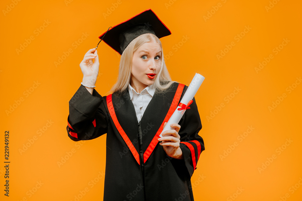 Happy graduate. Graduates of the University .Graduation Ceremony ...