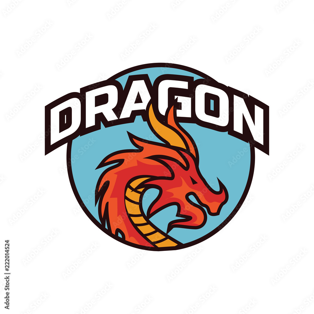 dragon logo for your business, vector illustration Stock Vector | Adobe ...