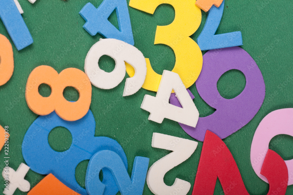 números matemática escola Stock Photo | Adobe Stock