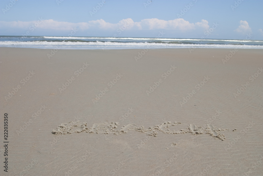 Beach mostly sand Stock Photo | Adobe Stock