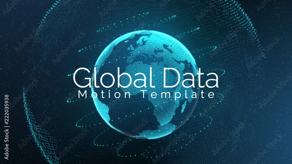 Global Data Tilte Stock Template | Adobe Stock