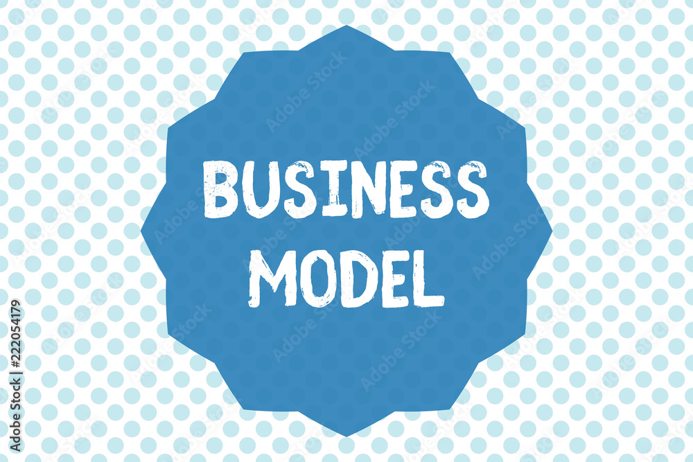 Writing note showing Business Model. Business photo showcasing ...