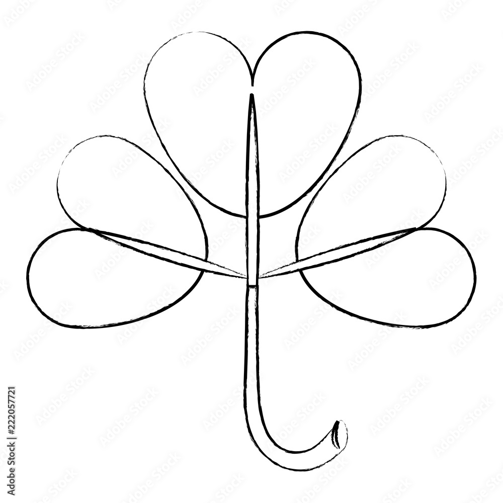 Irish Four Leaf Clover Drawing