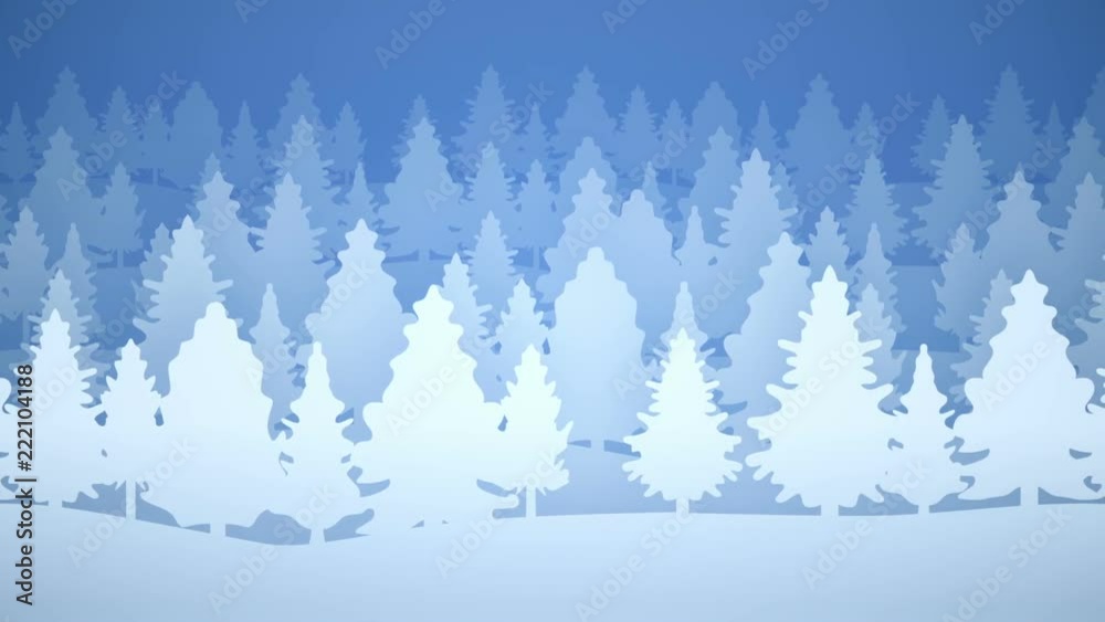 2d wood flat style parallax animated background loop v2 Stock Video ...