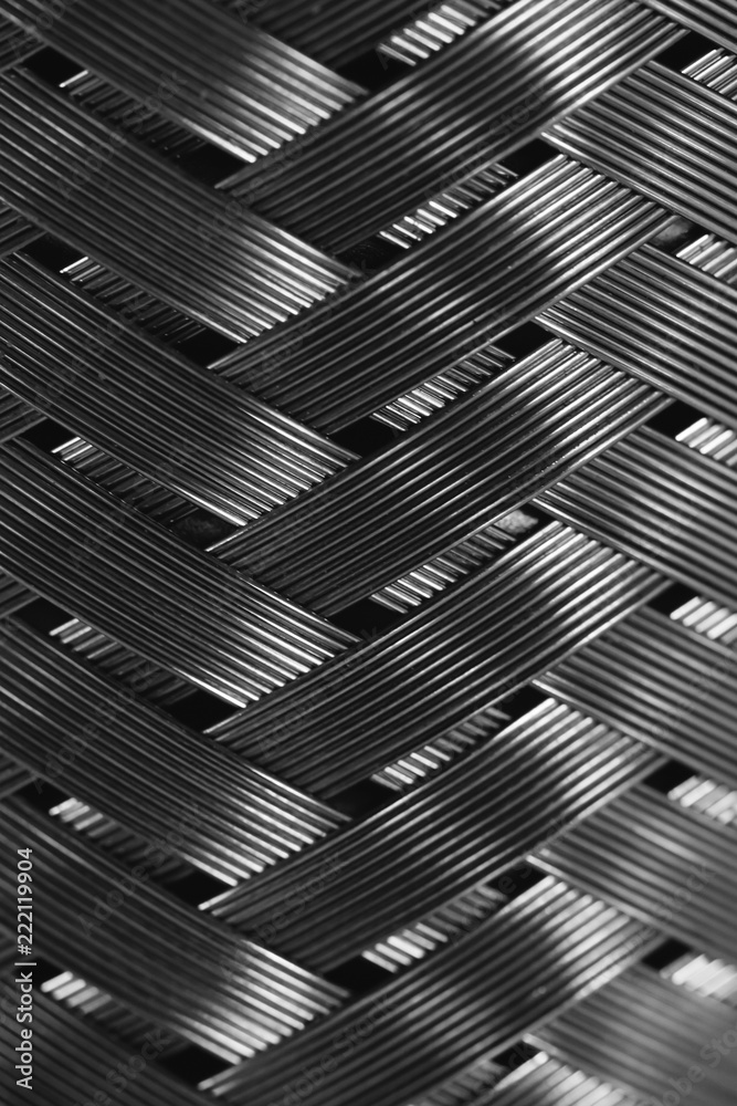 Metal wire braiding in macro. Detailed steel texture close up. Ideal ...