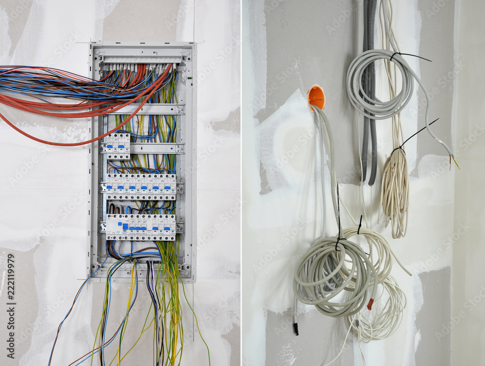 Elektriker, Stromkasten Stock-Foto | Adobe Stock