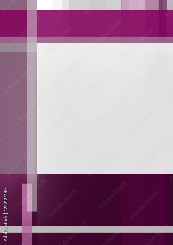 Geometric abstract layout, size A4. Cover template of technology ...