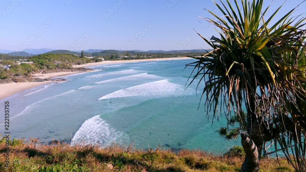Beautiful footage of a beach scene on the East Coast of Australia ...