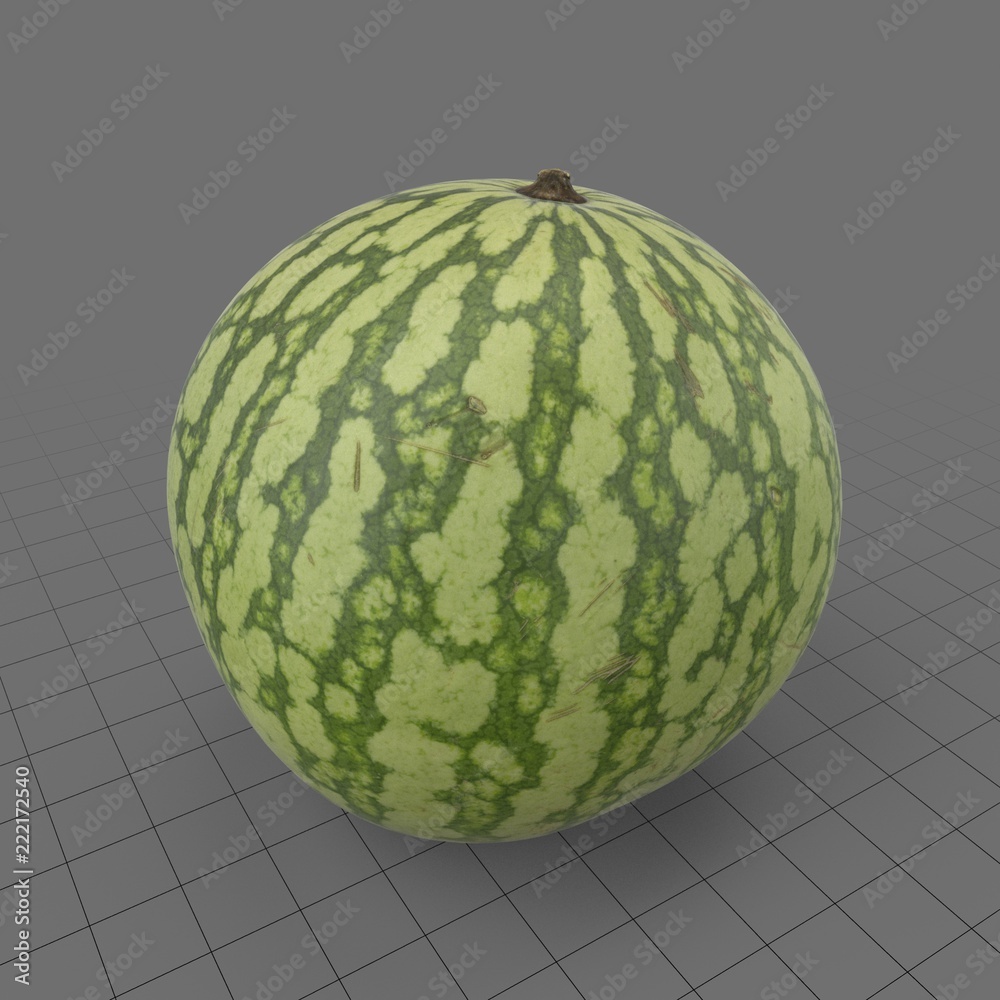 Watermelon Stock 3D asset | Adobe Stock