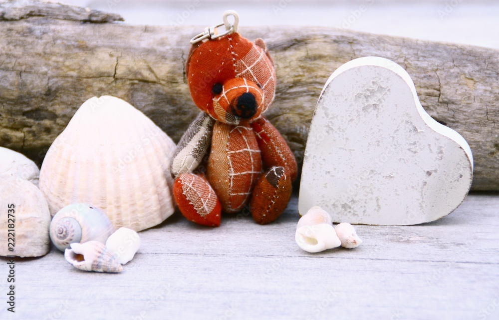 nounours,coeur blanc,symbole amour Stock Photo | Adobe Stock